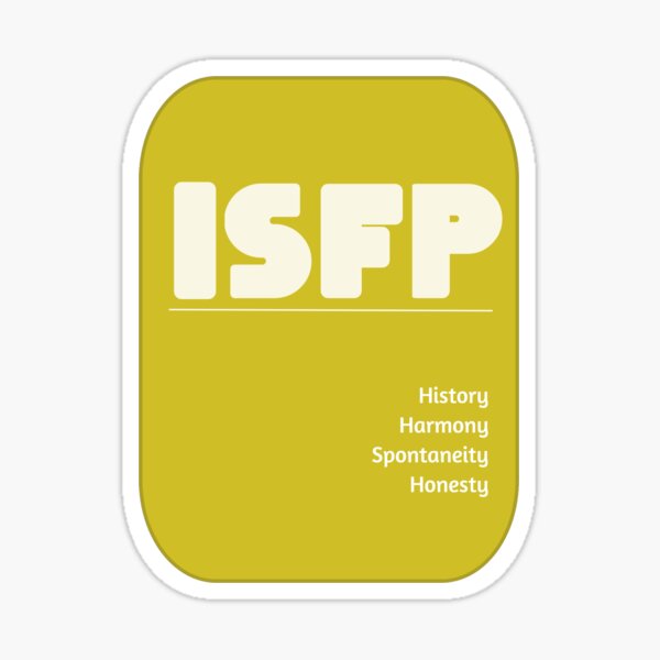 "MBTI - ISFP" Sticker by Naviit | Redbubble