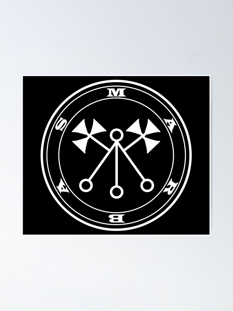 "Marbas demon President white Sigil occult Magick Seal" Poster for Sale ...