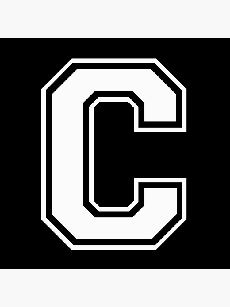 "Letter C (white)" Poster by Alphaletters | Redbubble