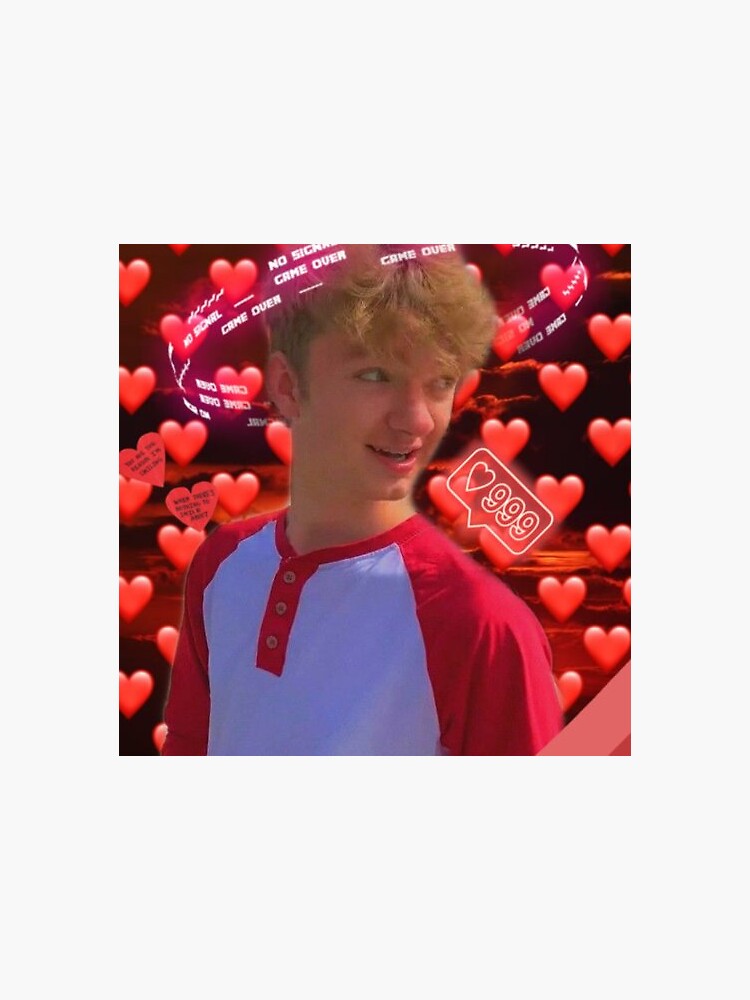 "tommyinnit heart edit " Sticker for Sale by sharna1212 | Redbubble