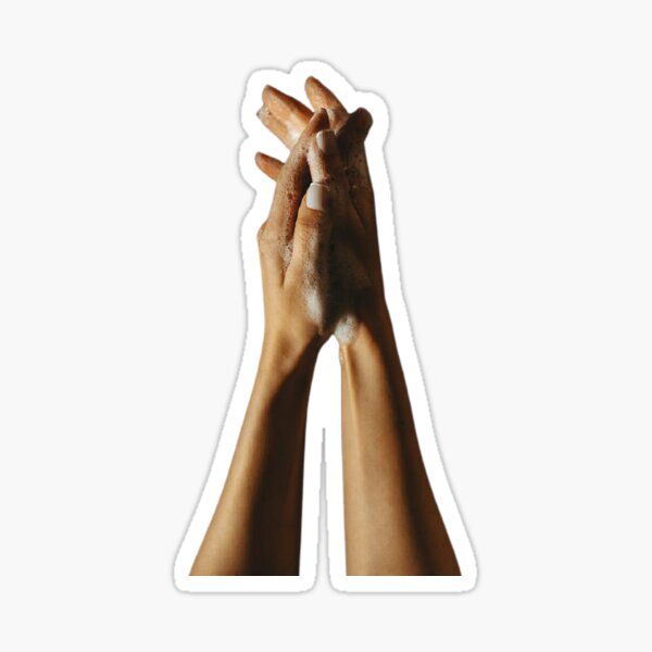 "Stick(y) Hands Up!" Sticker for Sale by StickThemUp | Redbubble