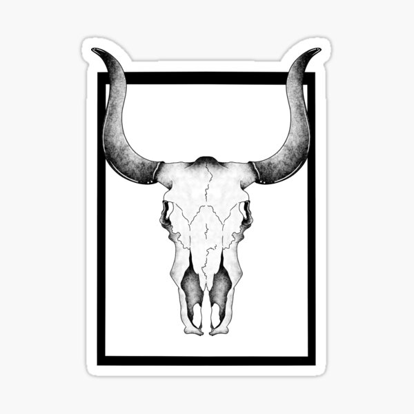 "Buffalo head" Sticker for Sale by asxpluv | Redbubble