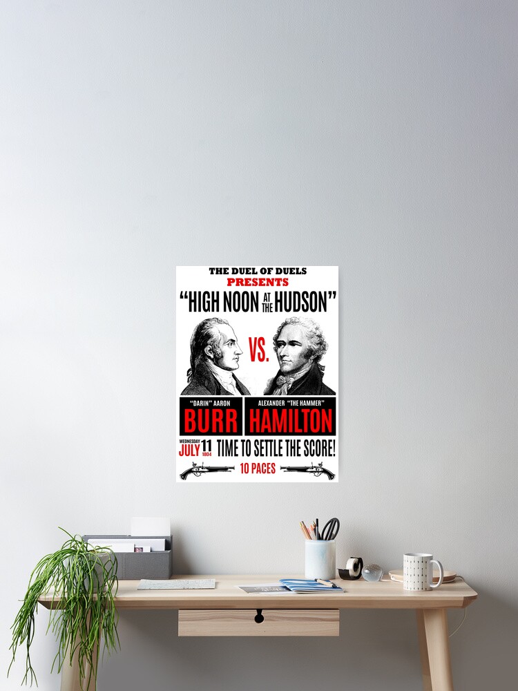 "Burr vs Hamilton History" Poster for Sale by createes | Redbubble