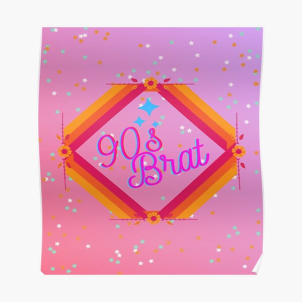 "90s Brat Design" Poster by PrimeRibArt | Redbubble