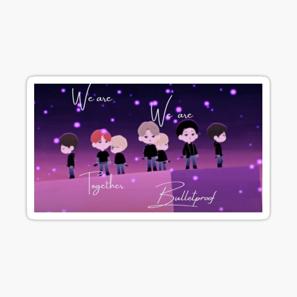 " BTS BulletProof Set" Sticker for Sale by RiannaTheArtist | Redbubble