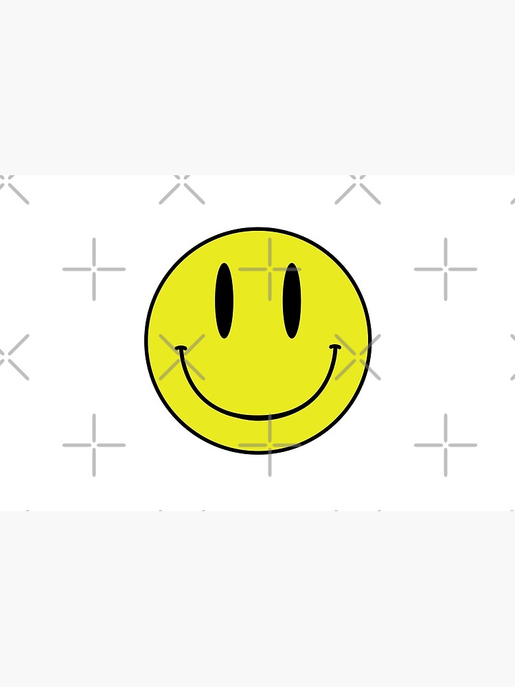 ACID MAN SMILEY FACE EMOJI 90's Rave 80's Acid House Grunge Canvas ...