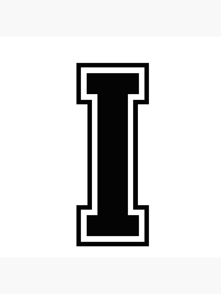 "Letter - I (black)" Poster for Sale by Alphaletters | Redbubble
