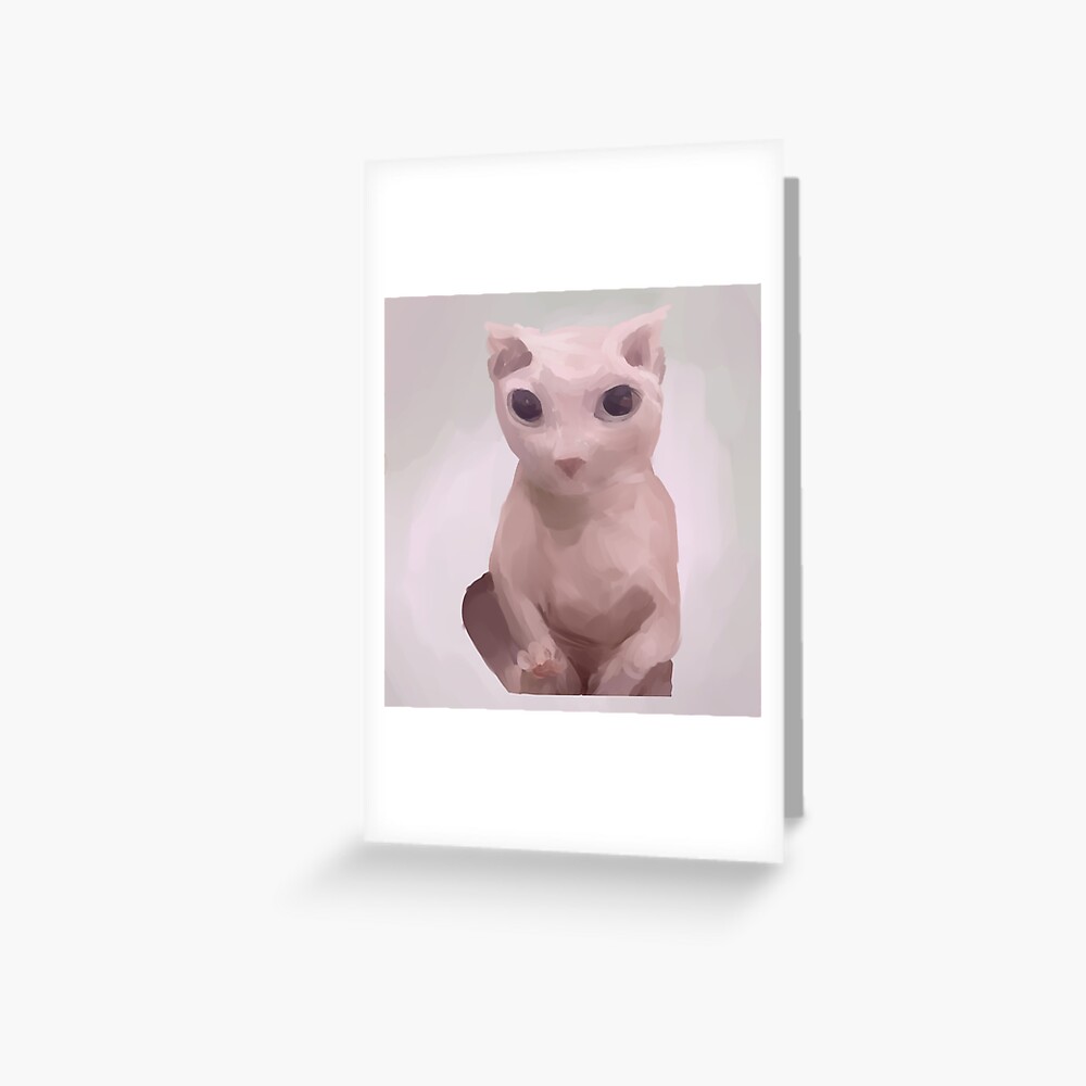 "Bingus Digital Drawing (With Background) " Greeting Card by ...