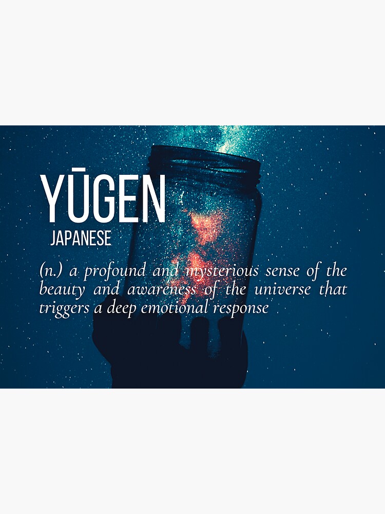 "Yugen Word Meaning Stars Essential Photo Art" Sticker for Sale by ...