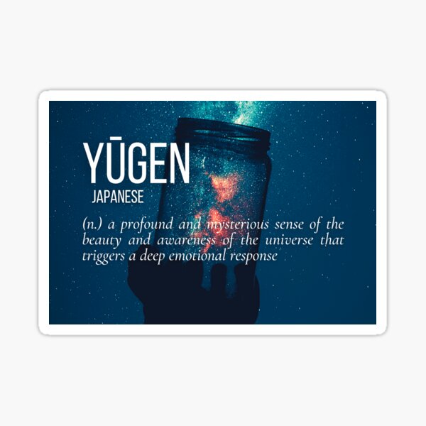 "Yugen Word Meaning Stars Essential Photo Art" Sticker for Sale by ...