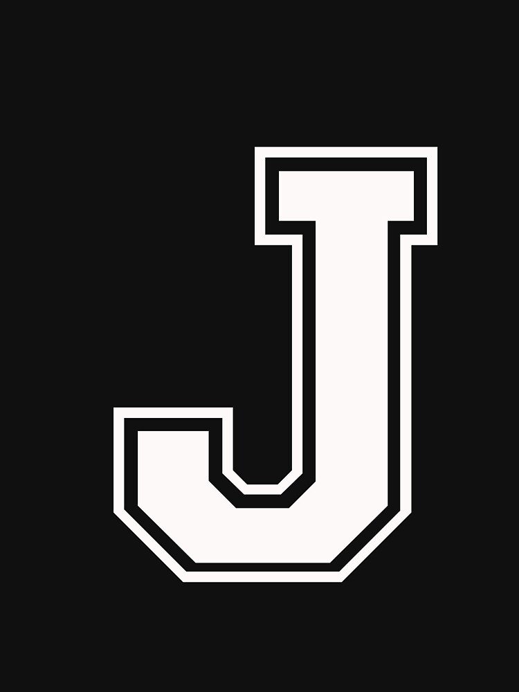 "Letter - J (white)" T-shirt for Sale by Alphaletters | Redbubble ...