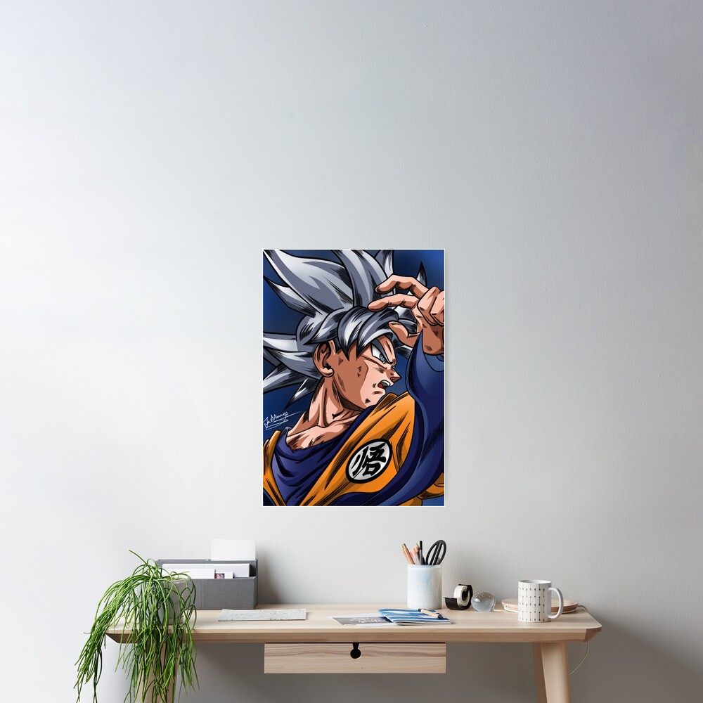 "Goku MUI " Poster by justanime96 | Redbubble
