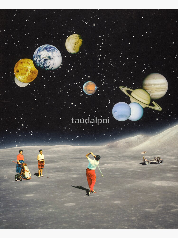 "Cosmic Golf" Sticker for Sale by taudalpoi | Redbubble