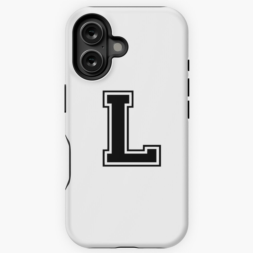 "Letter - L (black)" Sticker for Sale by Alphaletters | Redbubble