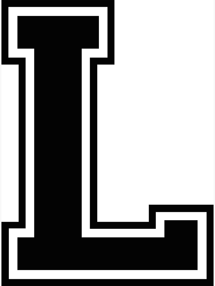 Imán for Sale con la obra «Letra - L (negro)» de Alphaletters | Redbubble