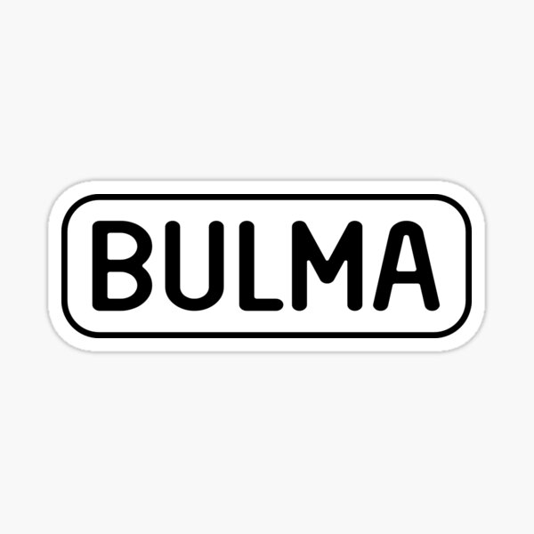 "Bulma Logo" Sticker for Sale by CrownedRabbit | Redbubble