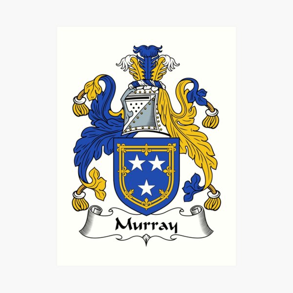 "Murray Coat of Arms / Murray Family Crest" Art Print by ...