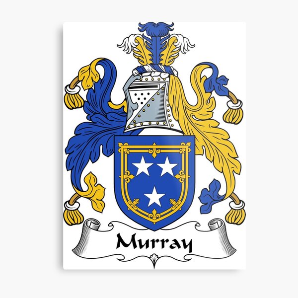 "Murray Coat of Arms / Murray Family Crest" Metal Print for Sale by ...