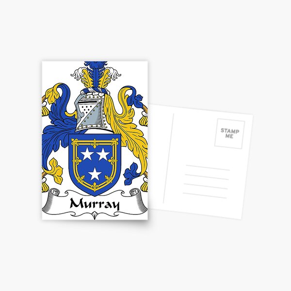 "Murray Coat of Arms / Murray Family Crest" Postcard for Sale by ...