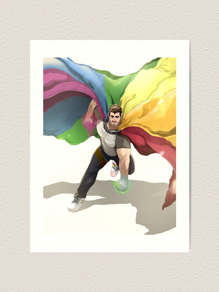 "Rainbow man" Art Print by JojiArt | Redbubble