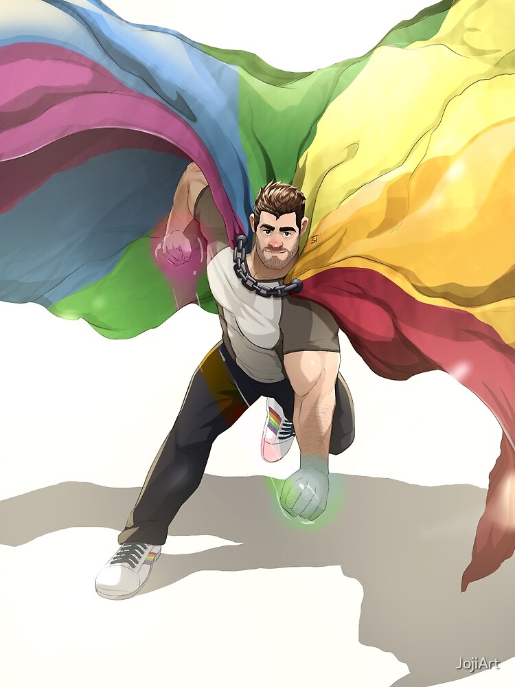 "Rainbow man" Art Print by JojiArt | Redbubble