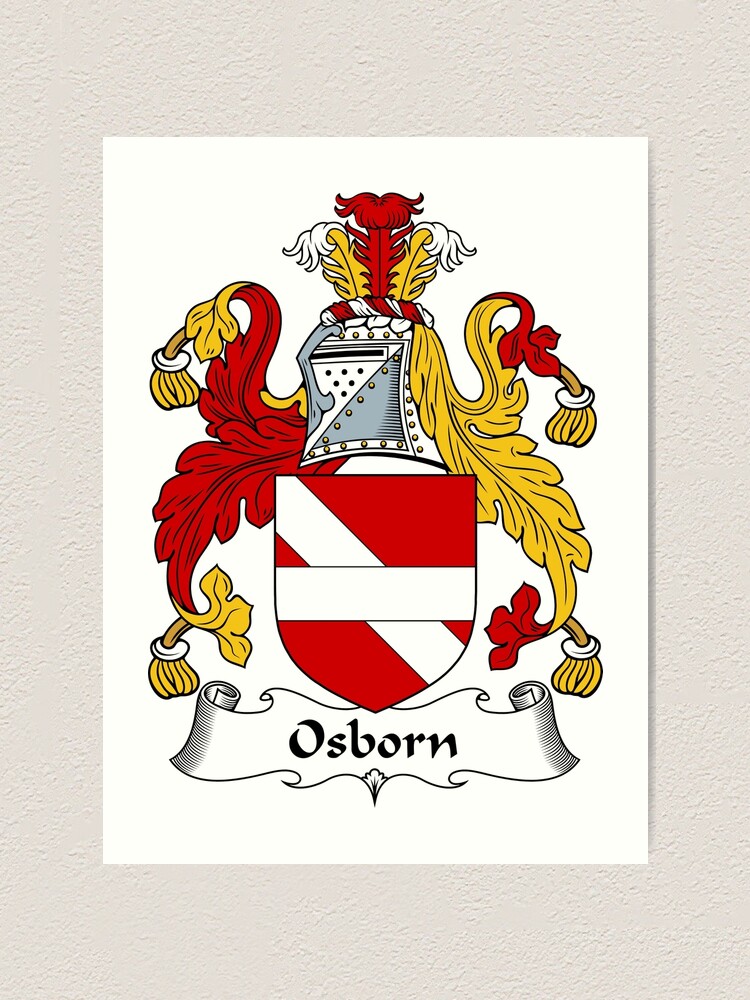"Osborn Coat of Arms / Osborn Family Crest" Art Print for Sale by ...