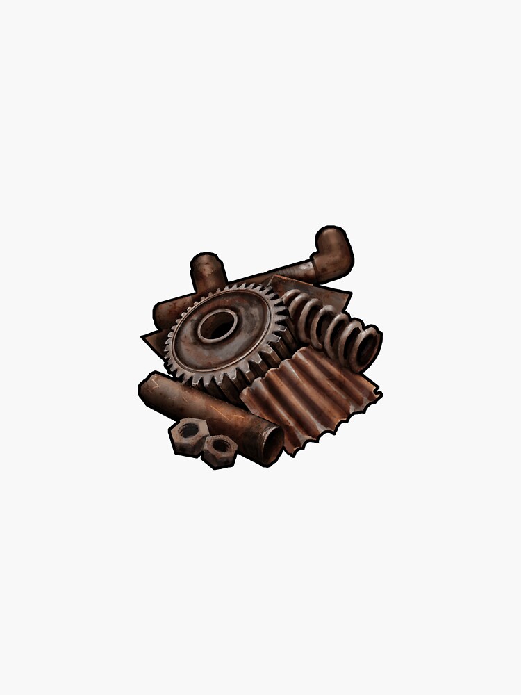 "Rust Scrap Sticker" Sticker for Sale by Cam3dwards | Redbubble