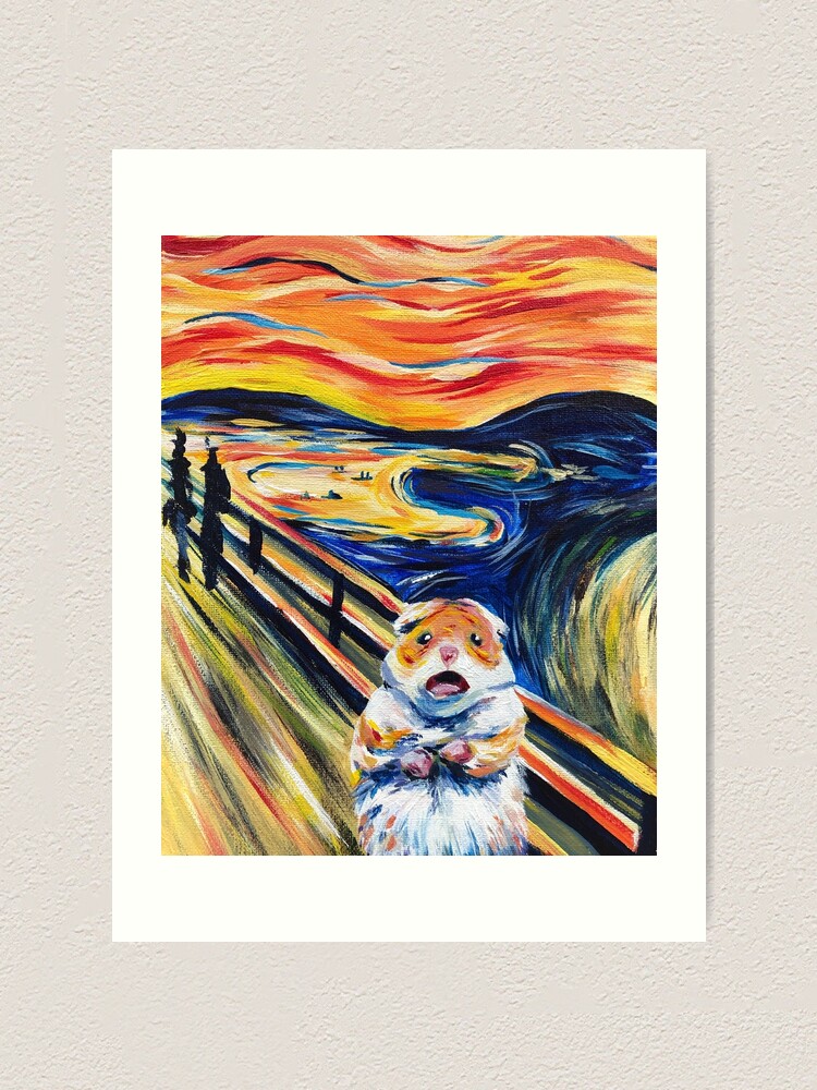 "The Screaming Hamster" Art Print for Sale by maryysong | Redbubble
