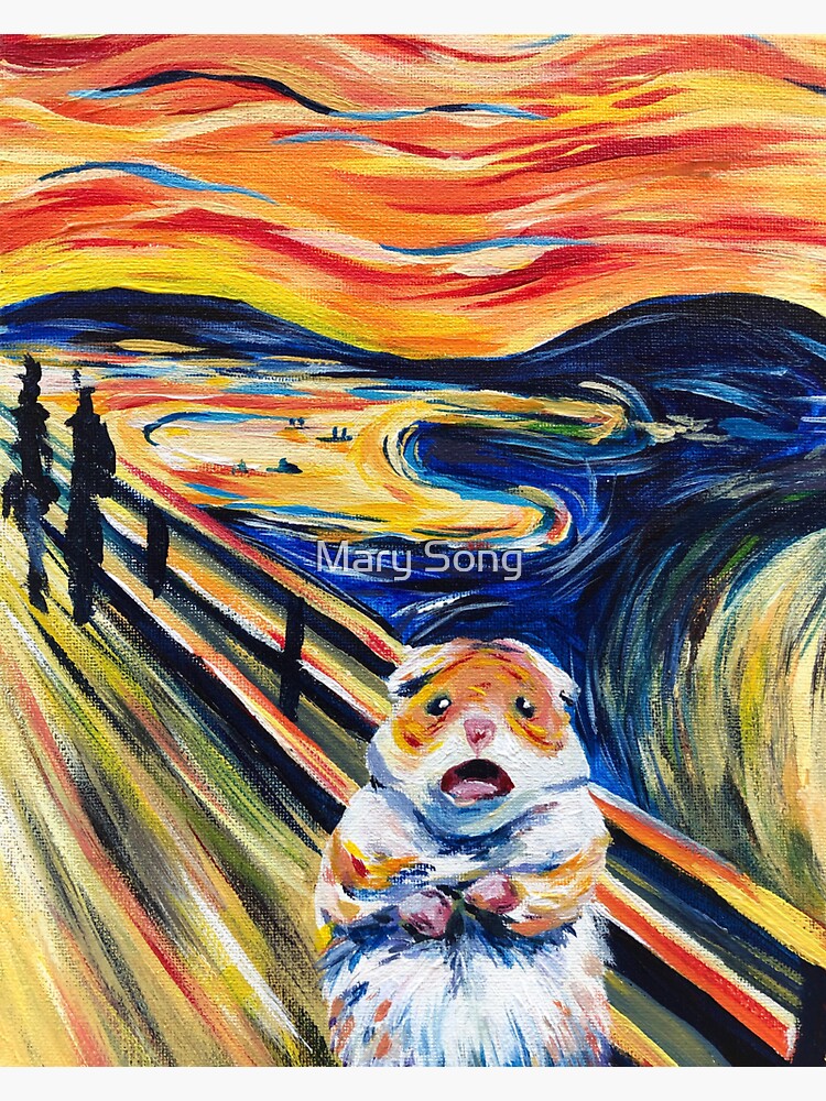 "The Screaming Hamster" Sticker for Sale by maryysong | Redbubble