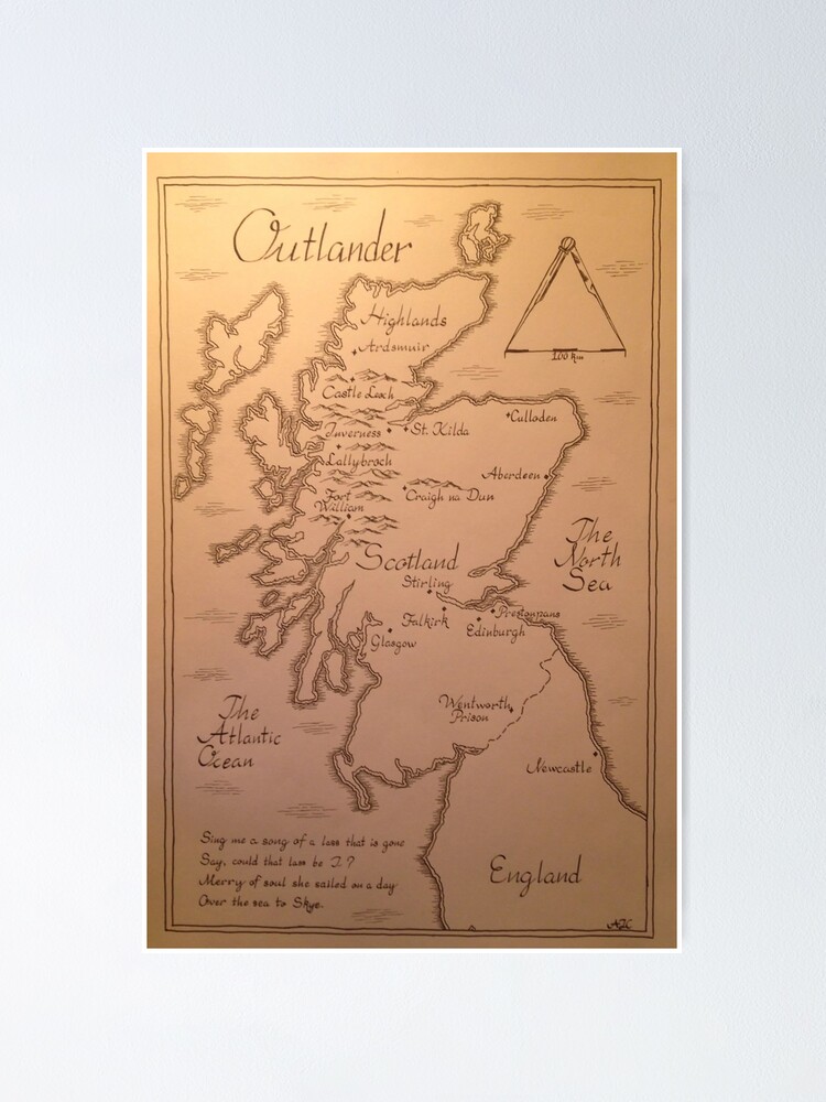 "Outlander Maps" Poster for Sale by LT646 | Redbubble