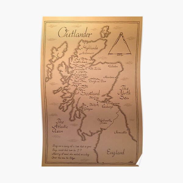 "Outlander Maps" Poster for Sale by LT646 | Redbubble