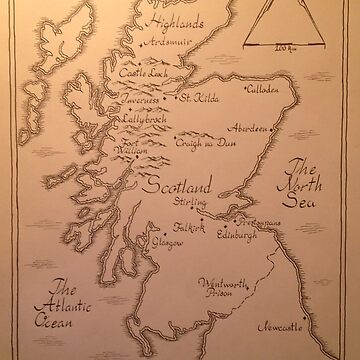 "Outlander Maps" Sticker for Sale by LT646 | Redbubble