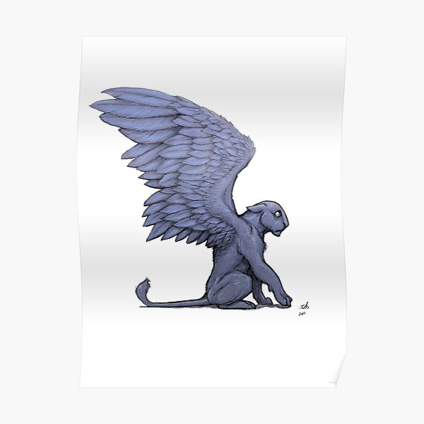 "Winged Lioness" Poster for Sale by IT-Anastas | Redbubble