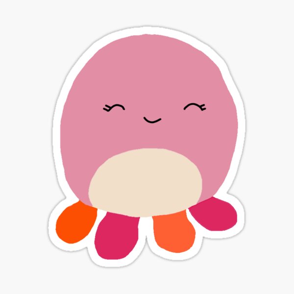 "Jeanne the Octopus Squishmallow" Sticker by beesstickershop | Redbubble