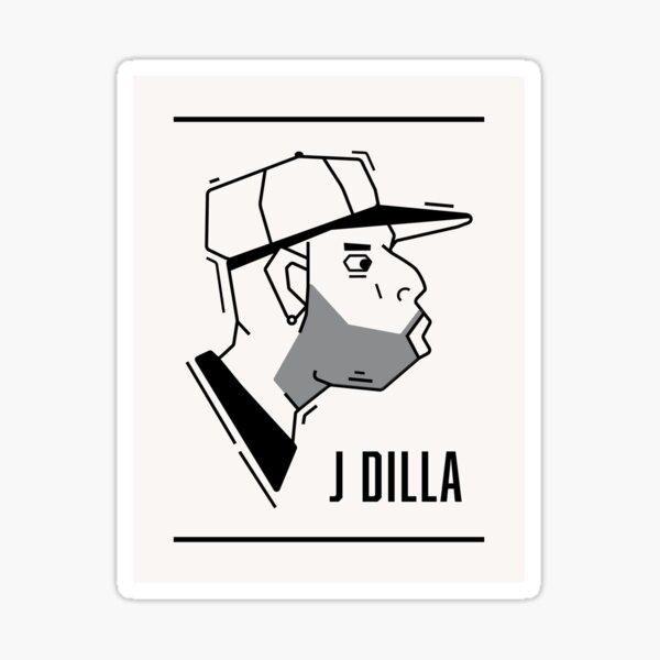 "J Dilla" Sticker for Sale by kyuzi | Redbubble