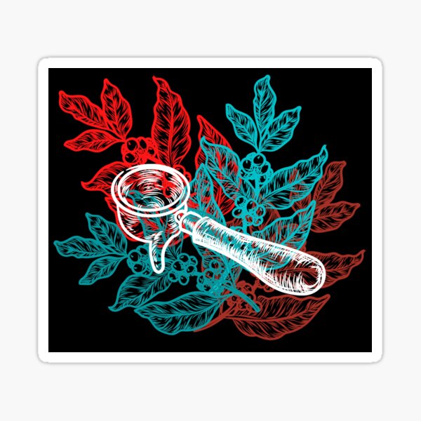 " Neon Barista Portafilter Coffee design" Sticker for Sale by ...