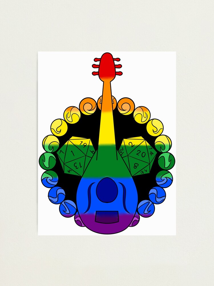 "Bard symbol, Pride Flag" Photographic Print by dnr-draws | Redbubble