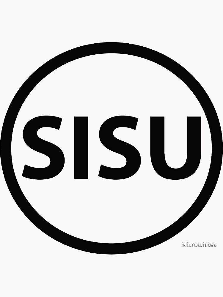"SISU" Sticker for Sale by Microwhites | Redbubble