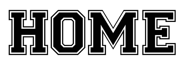 "Word - Home (black)" Art Prints by Alphaletters | Redbubble