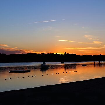 "Wareham Sunset" Sticker for Sale by Kerri Ann McClellan | Redbubble