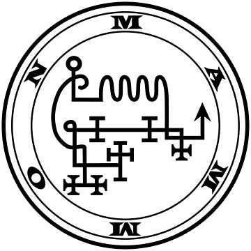 "Mammon demon black Sigil occult Magick Seal" Photographic Print for ...