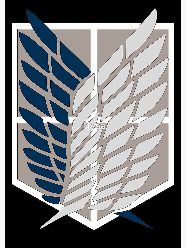 "Attack on Titan Survey Corps Logo" Art Print by Nvaa | Redbubble