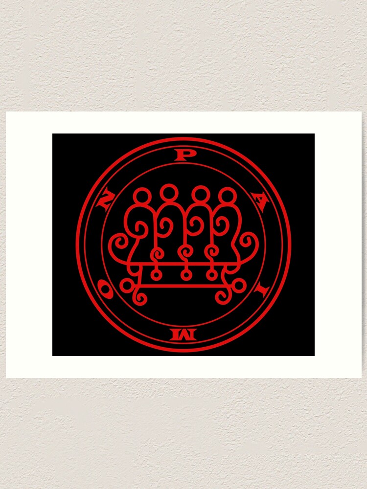 "Paimon demon King red Sigil occult Magick Seal" Art Print for Sale by ...