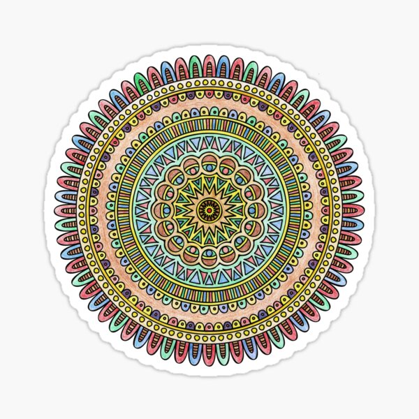 "Inca mandala" Sticker for Sale by LittleUki | Redbubble