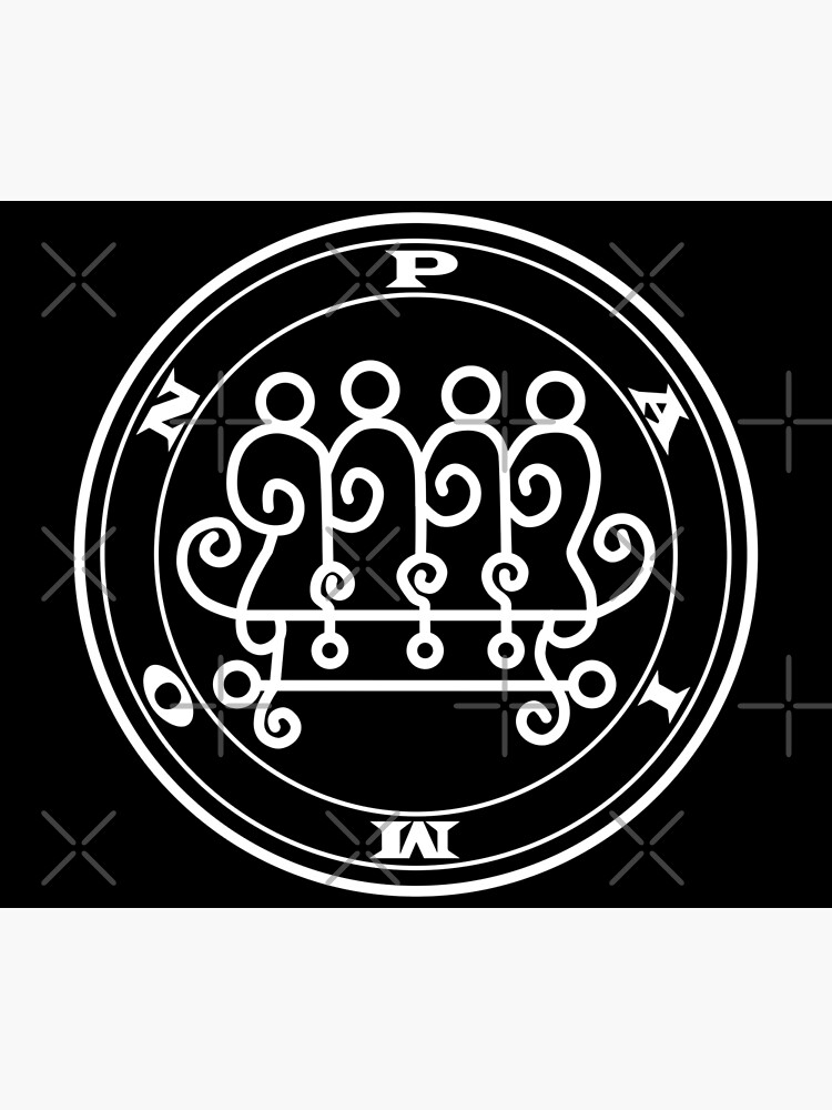 "Paimon demon King white Sigil occult Magick Seal" Poster by ...