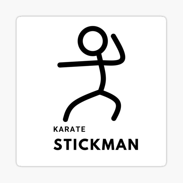 "Stickman - Karate" Sticker for Sale by Alexander2110 | Redbubble