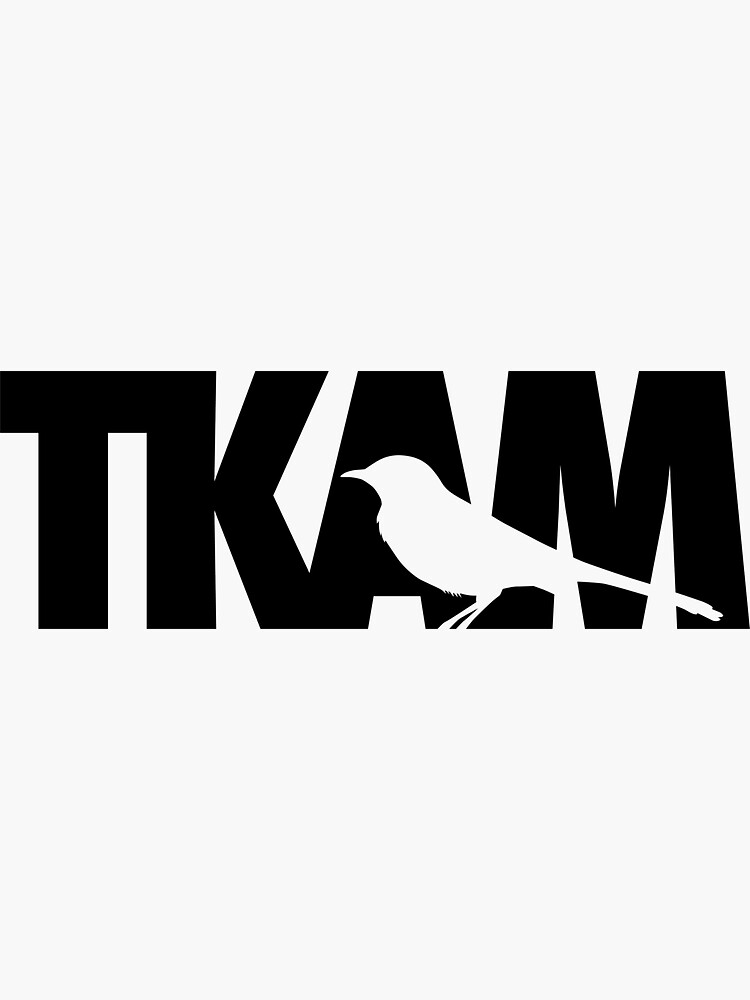 "TKAM (To Kill A Mockingbird)" Sticker for Sale by shawnmwright | Redbubble