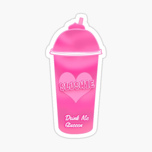 "Pink Slushie" Sticker for Sale by RougeMachtig | Redbubble