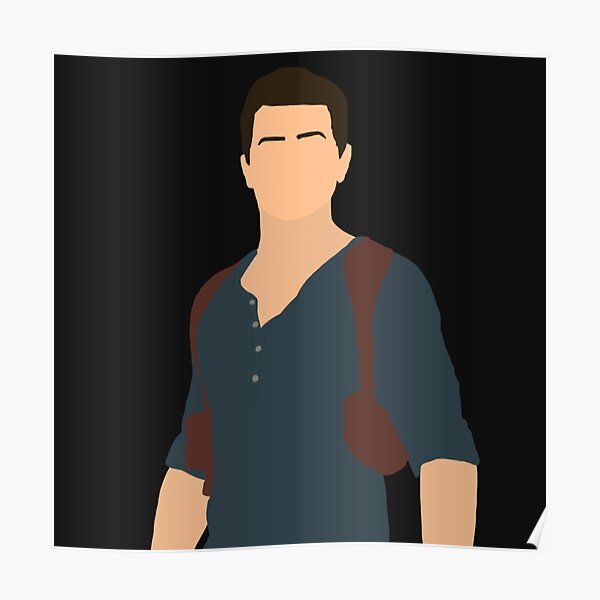 "Uncharted 4 Nathan Drake Digital Art Sticker" Poster for Sale by ...