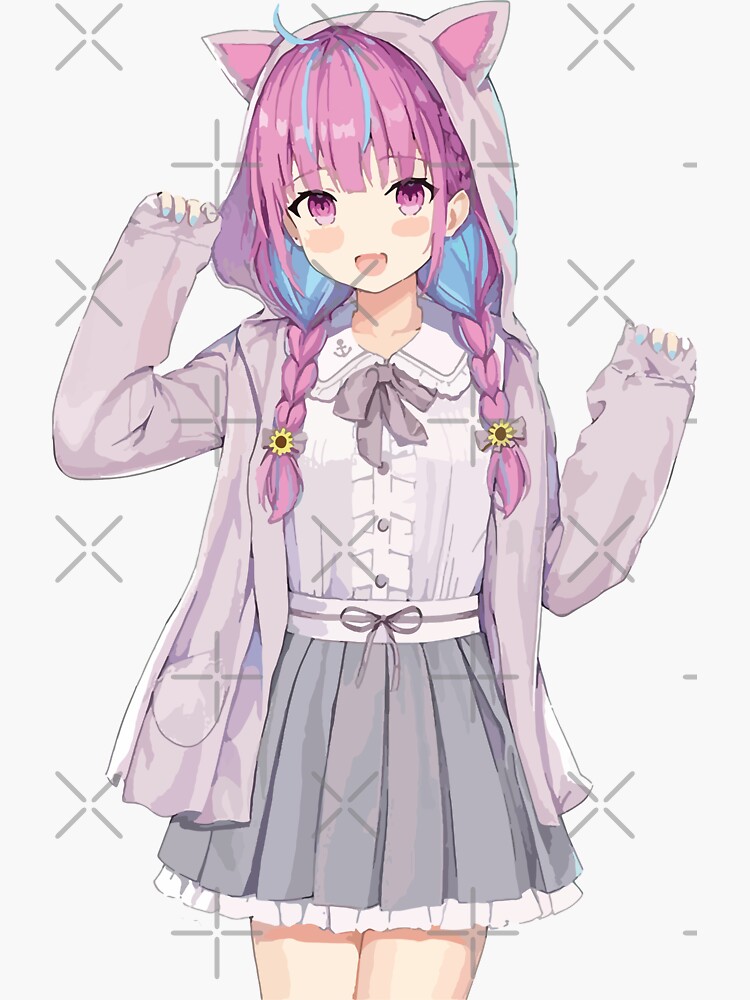 "Bunny waifu" Sticker for Sale by arkturix | Redbubble